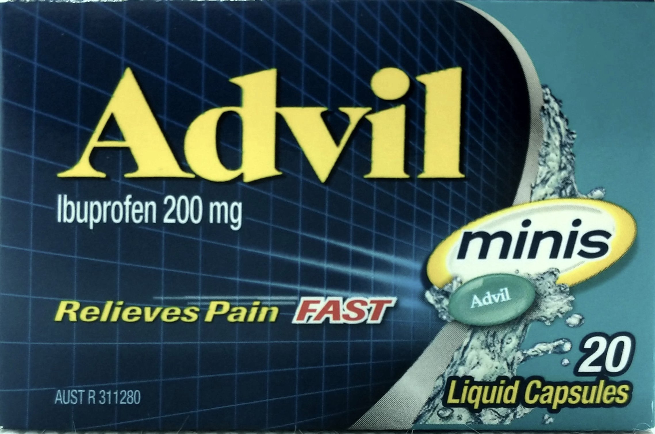 ADVIL MINIS 200MG LIQUID CAPSULES 20