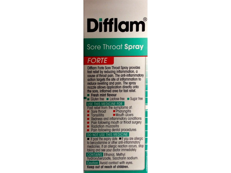 DIFFLAM FORTE THROAT SPRAY 15ML